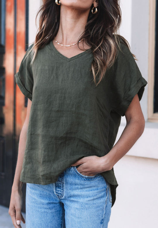 Linen Tops and Tees – CAMIXA